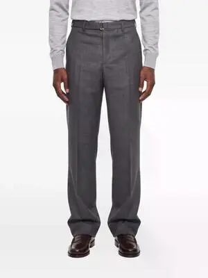BRIGLIA 1949 Belted Pressed-crease Trousers