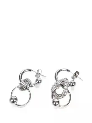 JUSTINE CLENQUET Alison Hoop Earrings - Silver