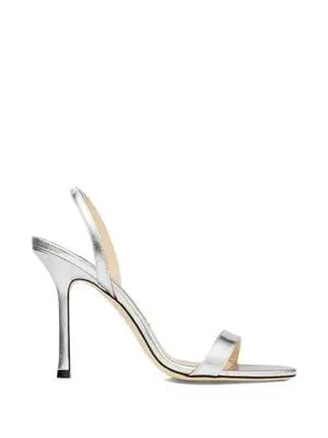 JIMMY CHOO Jenn 100 Sandals - Silver