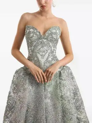 GEMY MAALOUF Strapless Sweetheart Gown