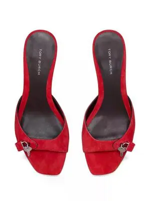 Tory Burch Lock Kitten Heel Sandals