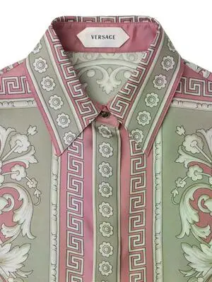 Versace Printed Silk Twill Mini Dress