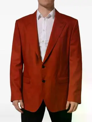 Dolce & Gabbana Single-breasted Cashmere Jacket - Orange