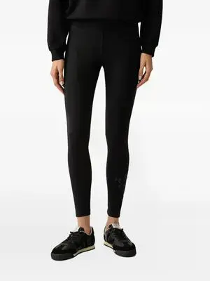 Dkny Crystal-embellished Leggings - Black