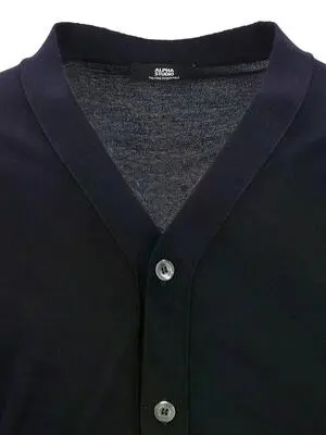 Alpha Studio Fine-knit Merino-wool Cardigan