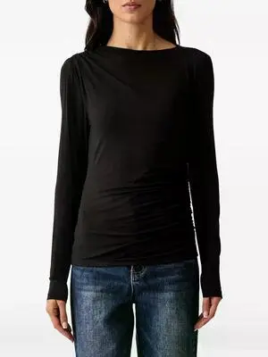 Dkny Long-sleeve Ruched T-shirt