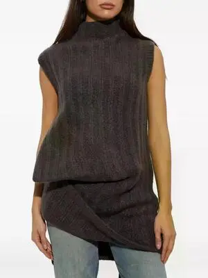 Rick Owens Ribbed Asymmetric Vest
