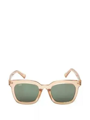 D.FRANKLIN 993 Crystal Square-frame Sunglasses - Neutrals
