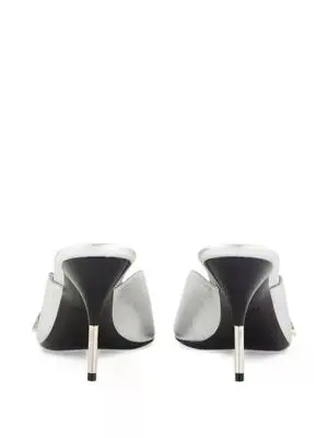 Versace Buckle-detail Metallic Sandals