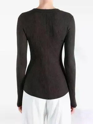 Free People Going Places Ribbed-knit Press-stud Cardigan
