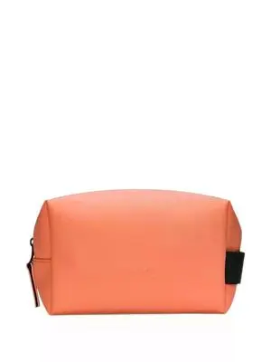 Rains Small Logo-embossed Wash Bag - Orange