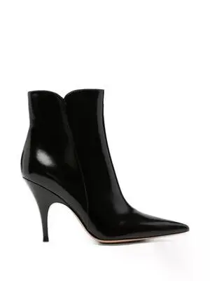GIANVITO ROSSI Pointed-toe Stiletto-heel Ankle Boots - Black