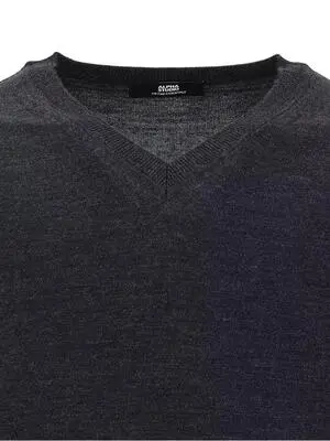 Alpha Studio V-neck Merino-wool Sweater