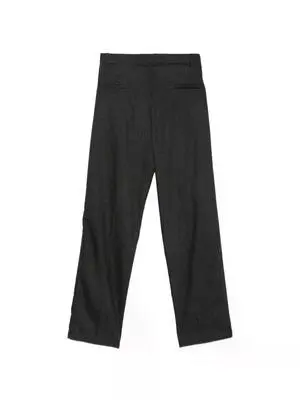 HEVO Pleated Straight-leg Trousers