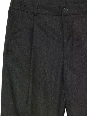 HEVO Pleated Straight-leg Trousers