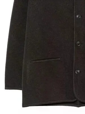 RIER Walker Felted Collarless Jacket - Grey