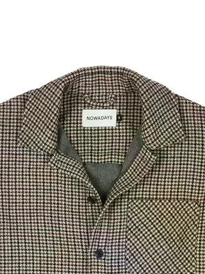 NOWADAYS Houndstooth-pattern Shirt Jacket