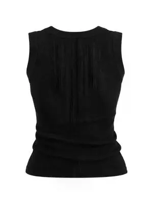 Giuseppe Di Morabito Crystal-embellished Ribbed-knit Top