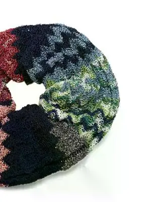 Missoni Zigzag-knit Scrunchie