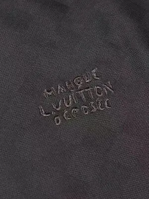 LOUIS VUITTON Damier-embroidered T-shirt