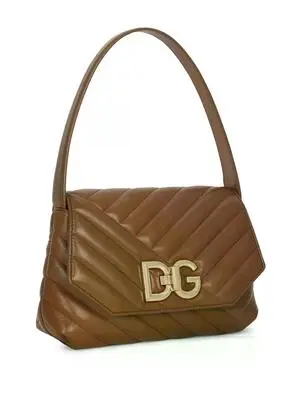 Dolce & Gabbana Logo-buckle Padded Leather Bag