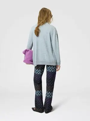 Missoni Oversized Viscose And Cotton Lamé Chevron Cardigan