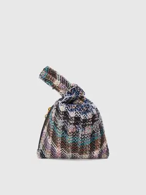 Missoni Handbag In Wool Blend - Multicoloured