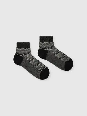 Missoni Stretch Lamé Cotton-blend Ankle Socks - Multicoloured