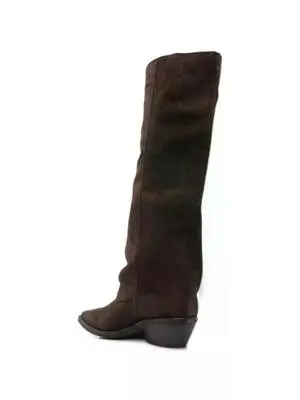 DIVINE FOLLIE Pointed-toe Suede Boots
