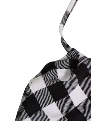 Dolce & Gabbana Gingham-check Halterneck Bikini Top