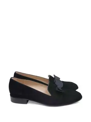 STUART WEITZMAN Keegan Bow Loafers - Black