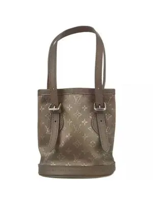 LOUIS VUITTON 2001 Little Bucket Monogram Satin Mini Bag - Neutrals