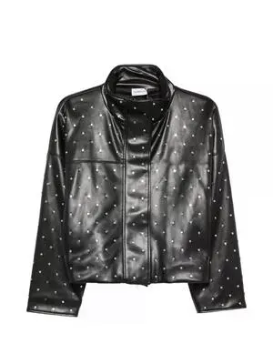 Marella Stud-embellished Biker Jacket - Black