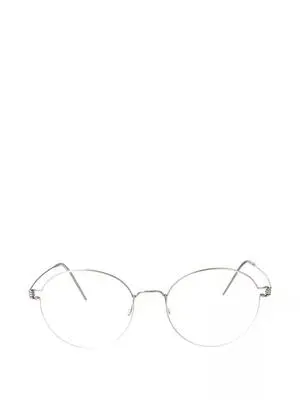 LINDBERG Panto Rimless-frame Glasses - Silver