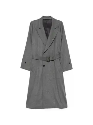SSSTEIN Chester Belted Raglan-sleeve Coat - Grey