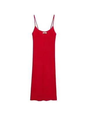 Prada Embroidered Triple-chiffon Slip Dress