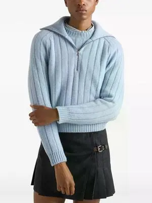 Prada Re-cashmere Polo Sweater