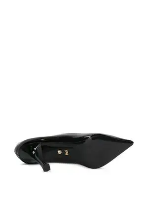 TWENTY FOURHAITCH Cyclor Patent-finish Pointed-toe Pumps