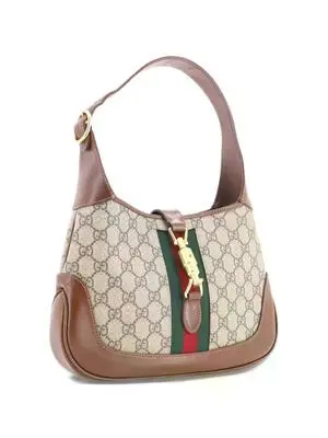 Gucci Jackie 1961 Gg Coated Canvas Small Hobo Bag