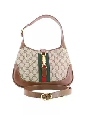 Gucci Jackie 1961 Gg Coated Canvas Small Hobo Bag