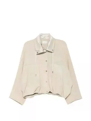 Brunello Cucinelli Drawstring-collar Press-stud Sweater