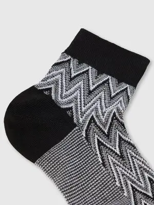 Missoni Lamé Cotton-blend Ankle Socks
