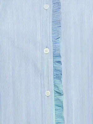 Zadig&Voltaire Ruffled Stripe Tunic Top