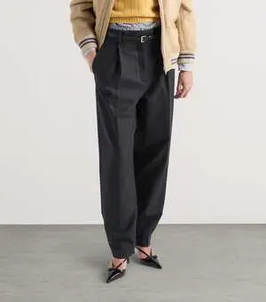 Prada Re-wool Pleated Trousers