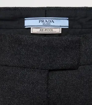 Prada Re-wool Pleated Trousers