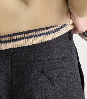 Prada Re-wool Pleated Trousers