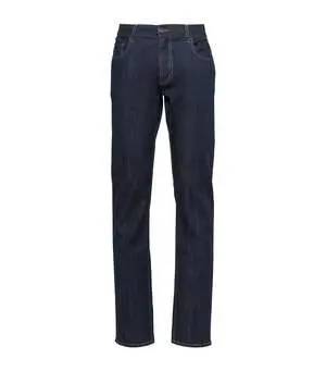 Prada Stretch-denim Tapered Jeans - Blue