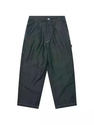 Comme Des Garçons Garment-dyed Pleated Trousers - Black