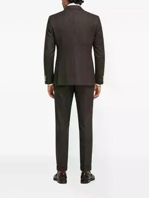 FRANZESE COLLECTION Double-breasted Herringbone Suit