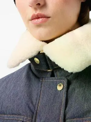 Bogner Dena Shearling-collar Denim-effect Ski Jacket
